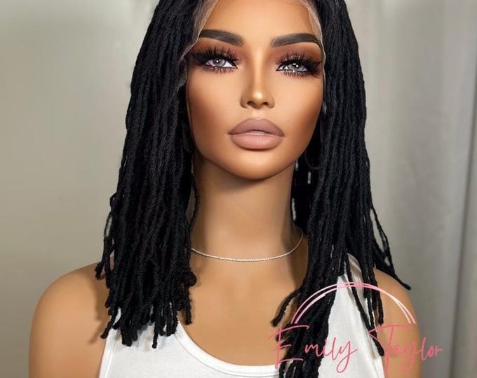 Elegantwigs Golden Brown Braided Curly Wig on Made on a Full Lace Wig ...