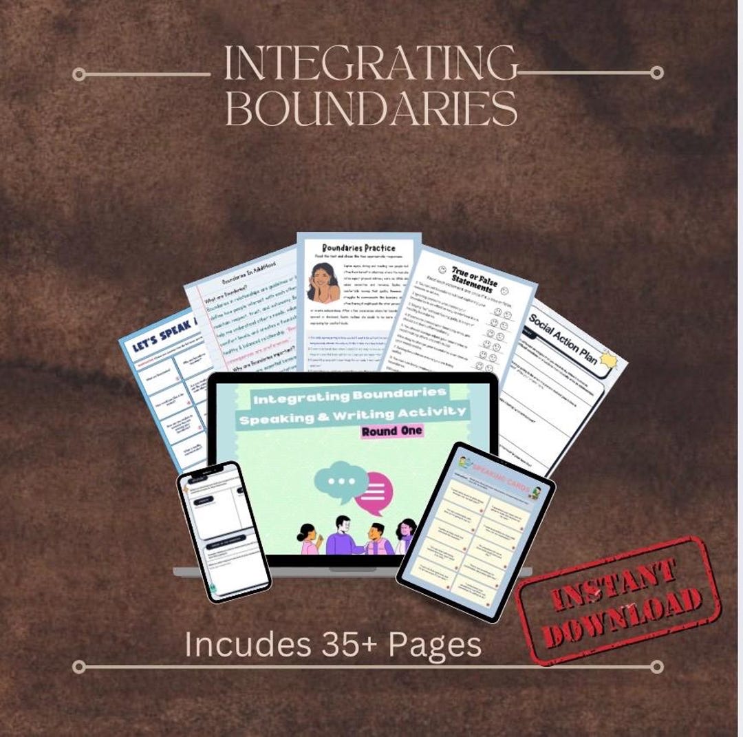 Integrating Boundaries Learning Tool Digital Curriculum Printable ...