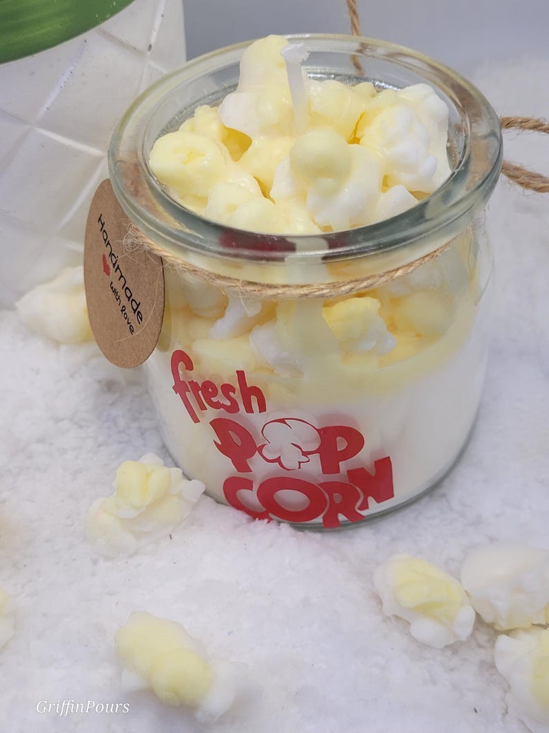 Hot Buttered Popcorn Food Candle - Etsy