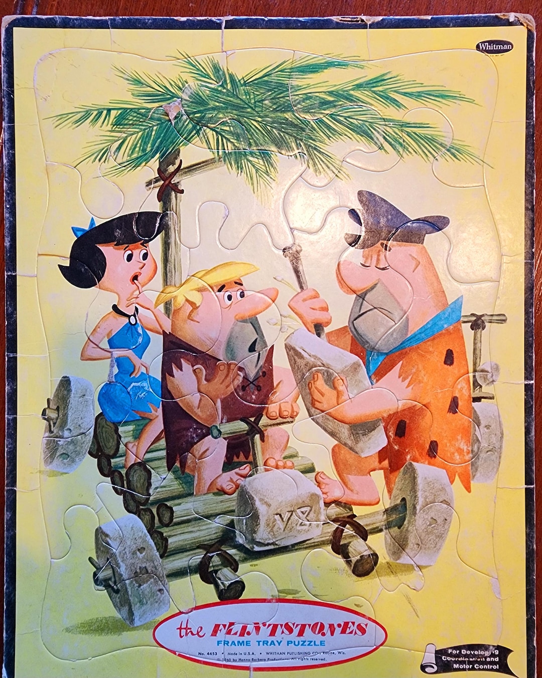 Vintage Frame Tray Puzzle 1960s Tv's the Flintstones Cartoon - Etsy