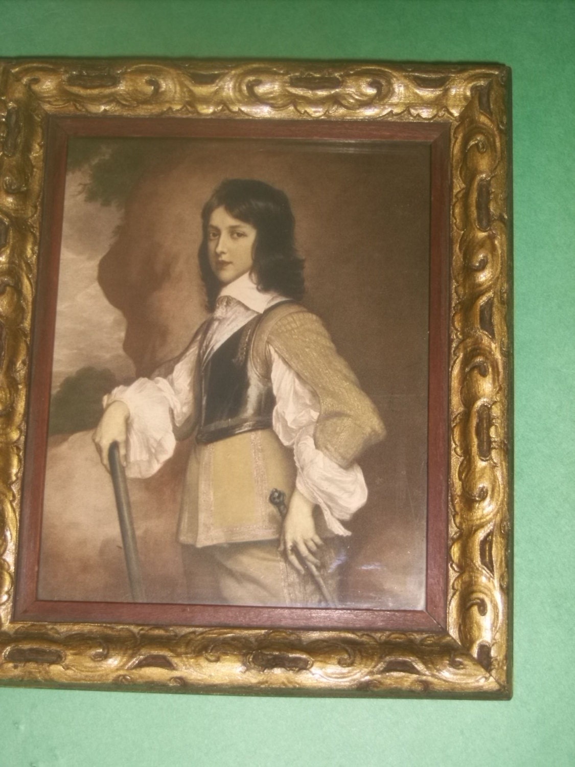 Victorian Prince Print in Antique Frame. - Etsy