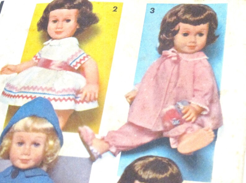 Original 1960's Chatty Kathy Mattel Doll Sew Easy, 4 Outfit Sewing ...