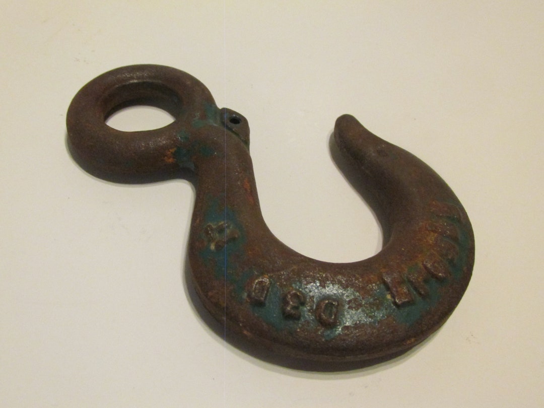 Industrial Crosby 1 Ton Iron Sling Hook Eye Clevis Hook, Tow Hook ...