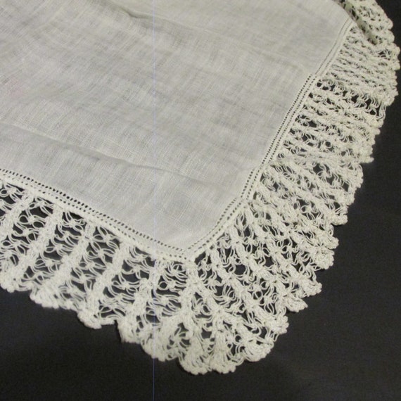 Vintage Fancy Cloth Hankies Crochet, Tatting Edges,… - Gem