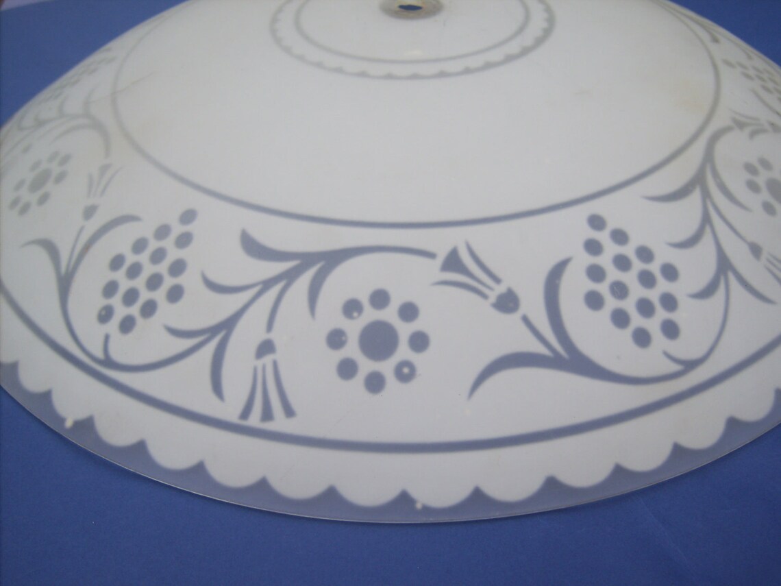 Large Round Frosted Glass Ceiling Light Cover | Etsy