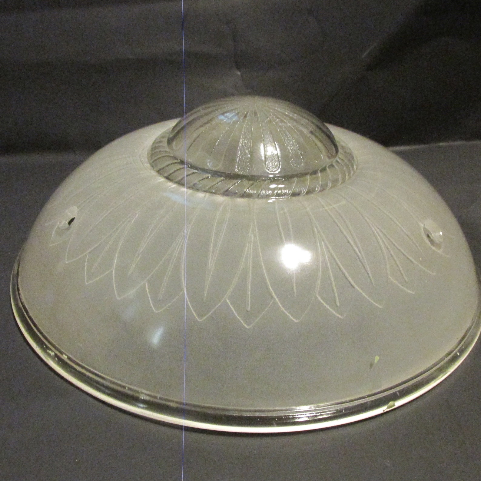 Frosted and Clear Glass Dome Ceiling Light Cover Light Shade - Etsy