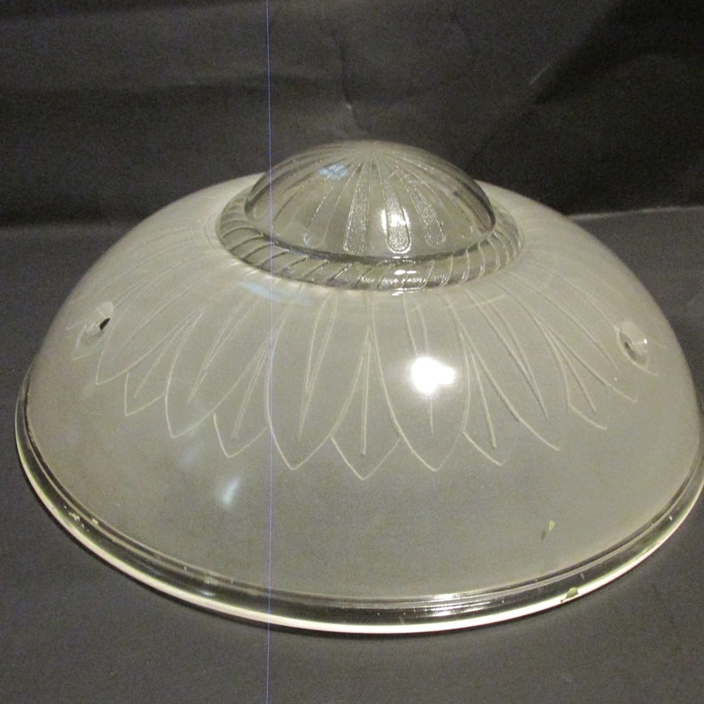 Frosted and Clear Glass Dome Ceiling Light Cover Light Shade - Etsy