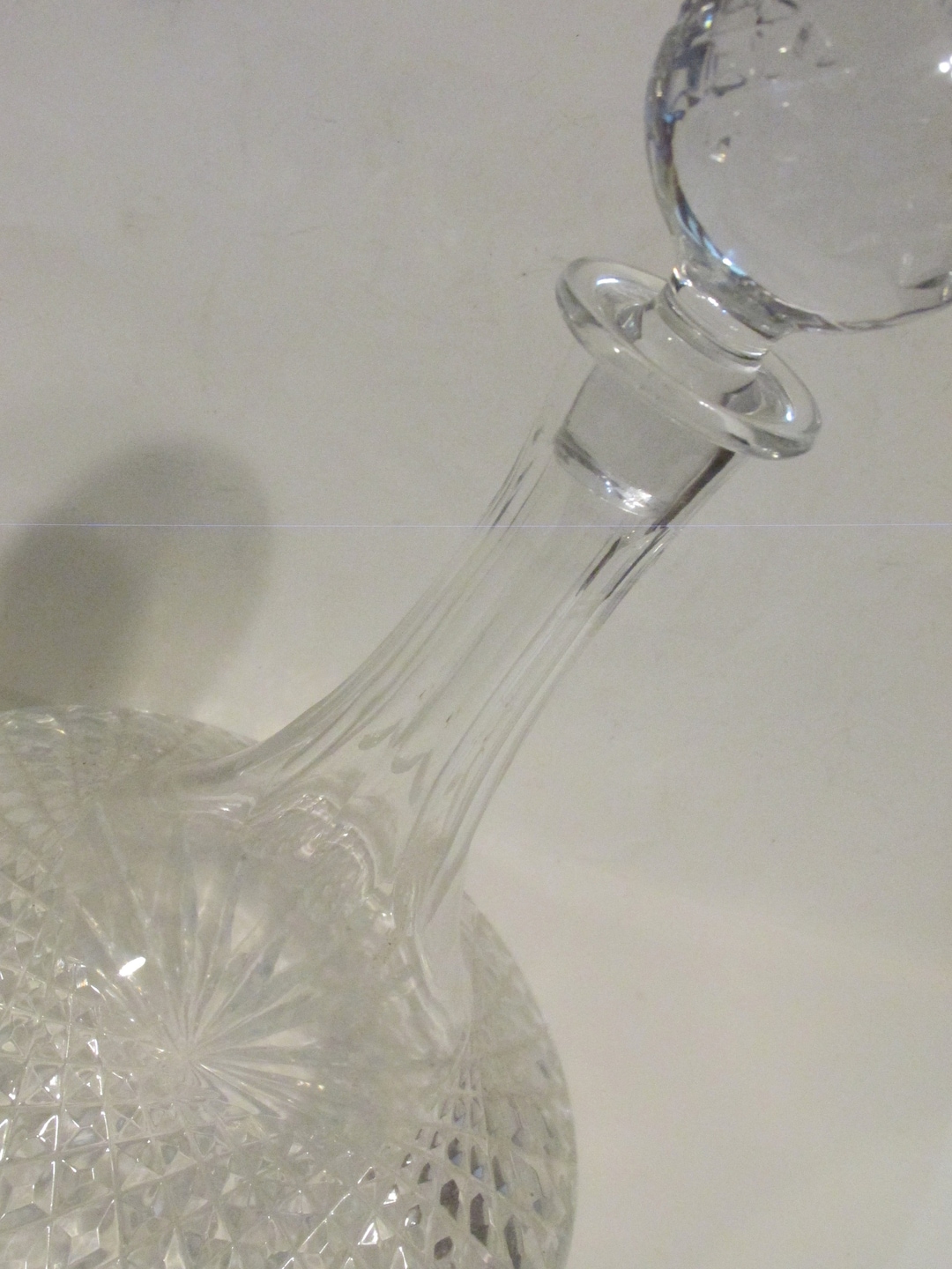 Waterford Crystal Glandore Diamond Design Flat Bottom Lismore Wine ...