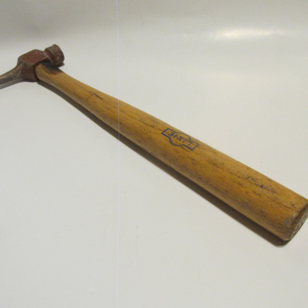 Vintage Lixie Bronze Pinhead Style 10 Inch Hammer With Wooden Hammer - Etsy
