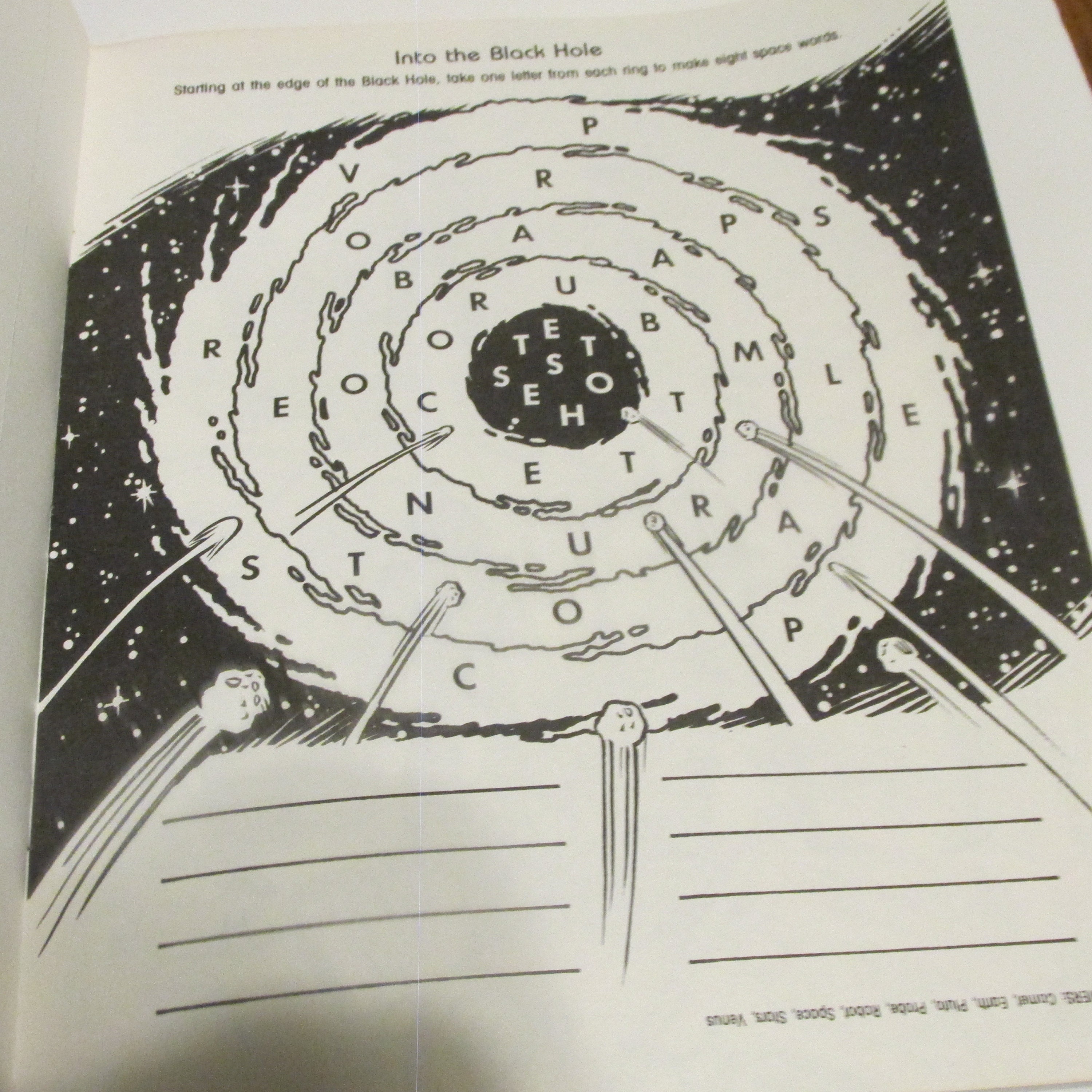 Disney's the Black Black Hole Sticker / Activity Book / | Etsy