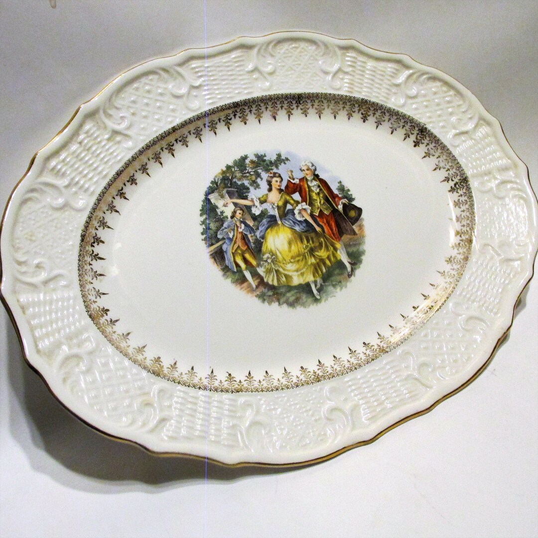 Vogue Dinnerware Oval Platter, Washington Colonial Courting Couple ...
