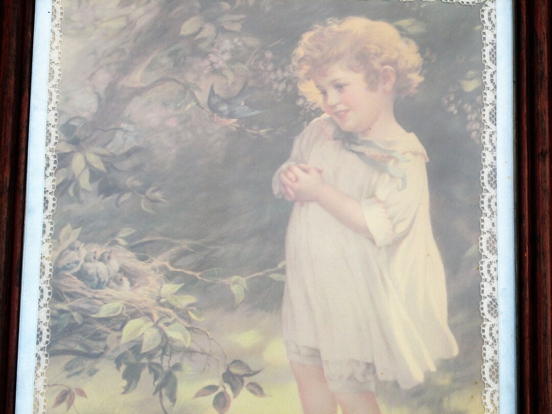 Artist Zula Kenyon's the Bluebird of Happiness Framed Print - Etsy