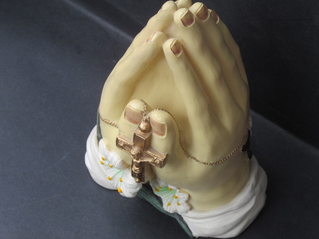 Ceramic Catholic Praying Hands, Easter, Religious - Etsy