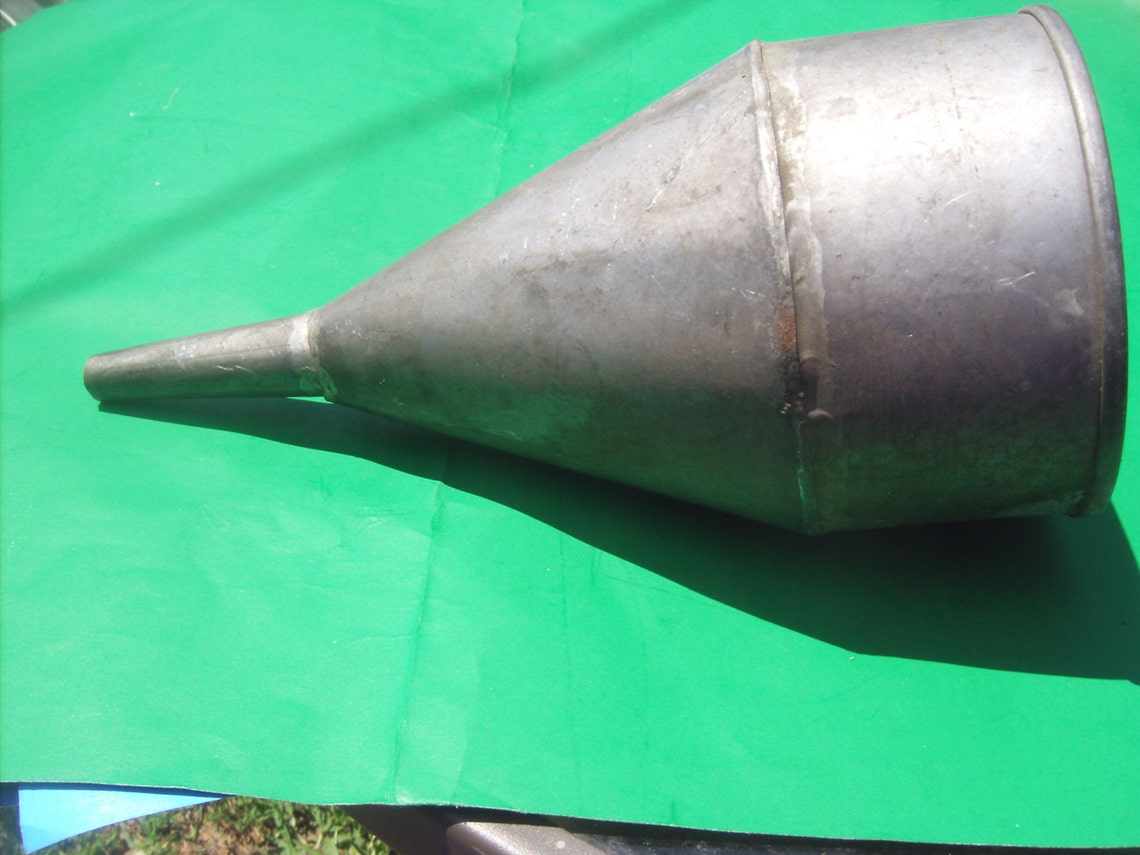 Industrial Large Galvanized Funnel - Etsy
