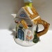 Christmas Cottage House, Cottage Church Hand Painted Teapot - Etsy