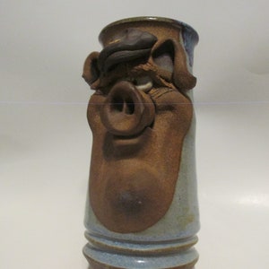 Mahon Stoneware Drip Ceramic Pottery Biker Pig, Hog Large Stein, Mug ...