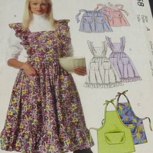 Aprons Sewing Pattern, 3 Styles and Lengths, Factory Fold, UNCUT , One ...