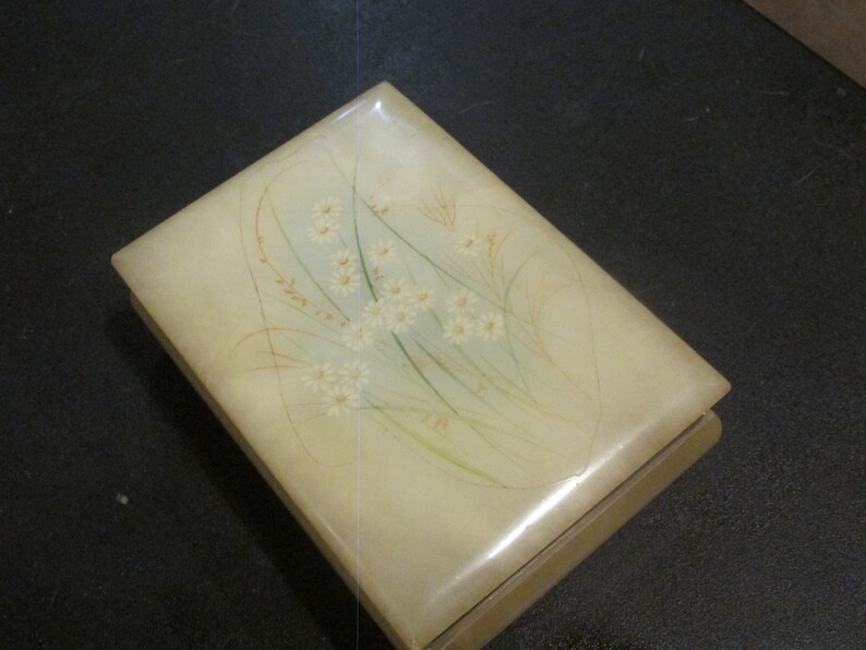 Alabaster Genuine Hand Carved Ivory Italian Hinged With Lid - Etsy