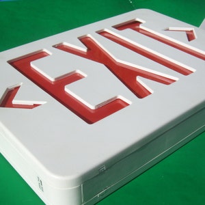 Emergency Exit Sign With Bulb,hardware and Extra Panel - Etsy