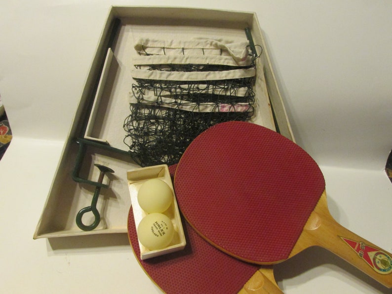 Gold Cup Table Tennis Set Ping Pong - Etsy