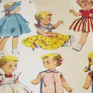 Vintage Original Doll Clothes Wardrobe Pattern / 1953 / Partial Cut - Etsy