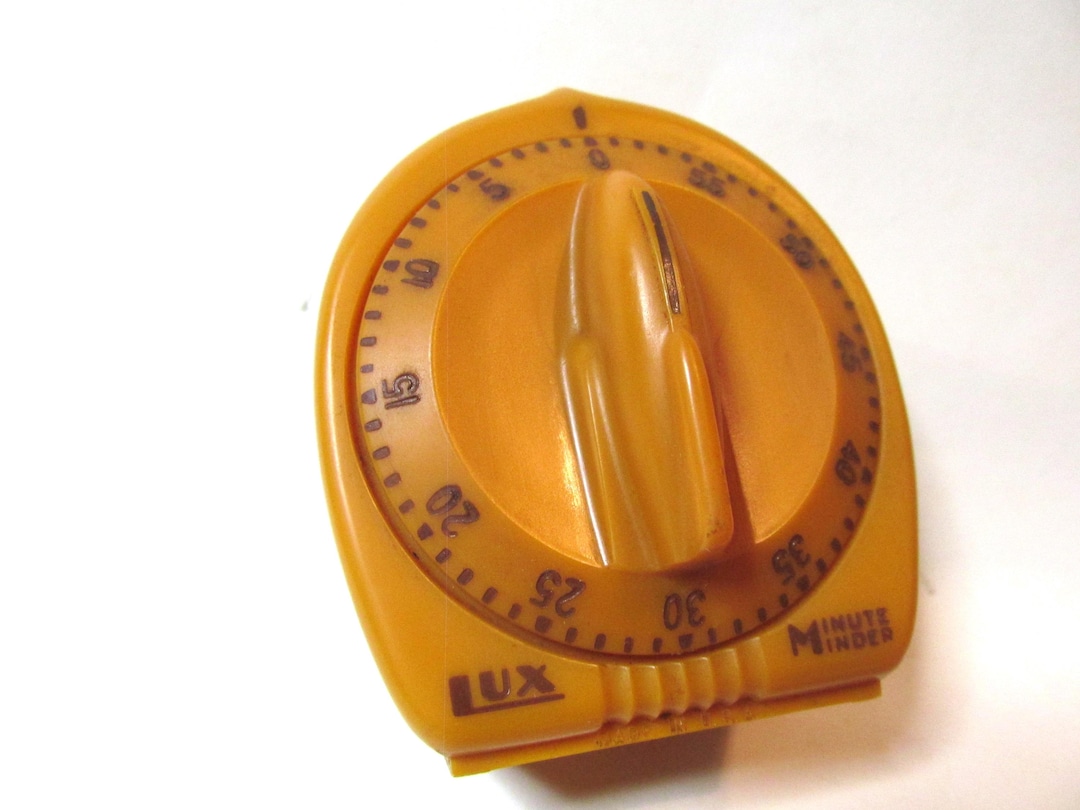 Lux Minute Minder Pumpkin Orange Vintage Kitchen Timer / WORKS - Etsy