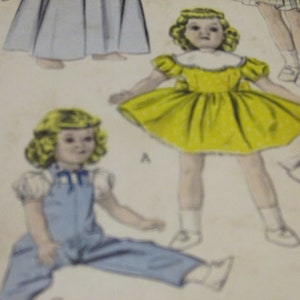 Doll Clothes, Original 1952 Wardrobe Pattern for 21-inch-tall Dolls ...