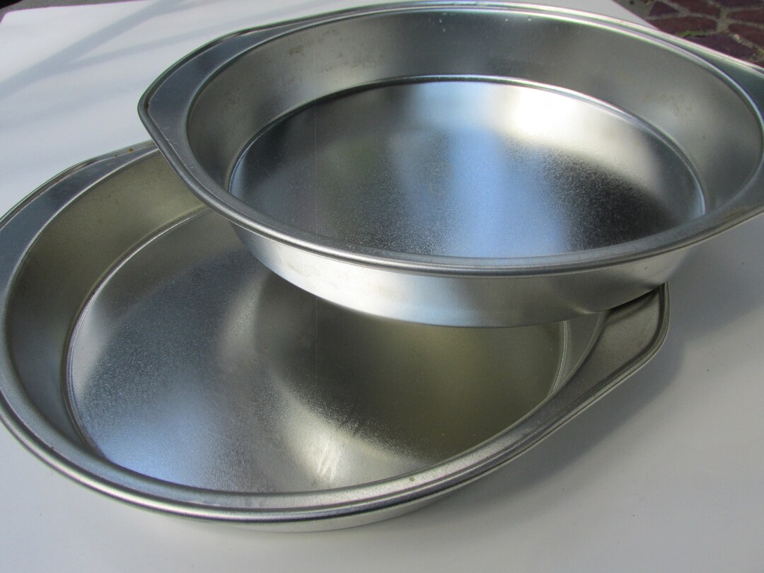 Kitchen Pair Round Baking Pans With Handles, 9 Inch Round Cake Pans - Etsy