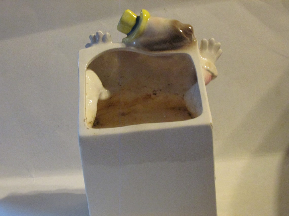 Lefton Nursery Clown Hand Painted Planter Bunny Planter Jack - Etsy