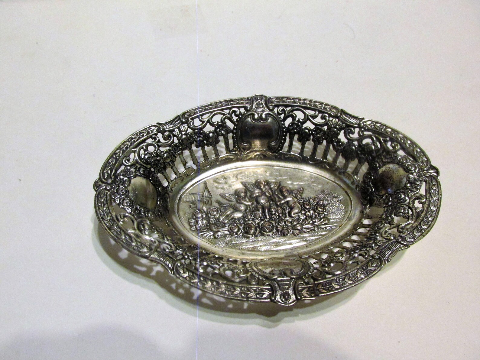 Victorian Reticulated Silver Plate Cherub Ornate Detailed - Etsy