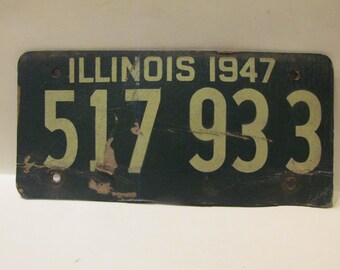 1947 License Plate - Etsy