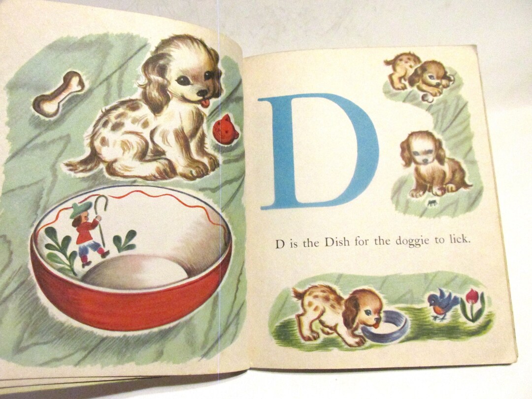 Little Golden Book, 1946, the Alphabet From A to Z, Great Graphics - Etsy