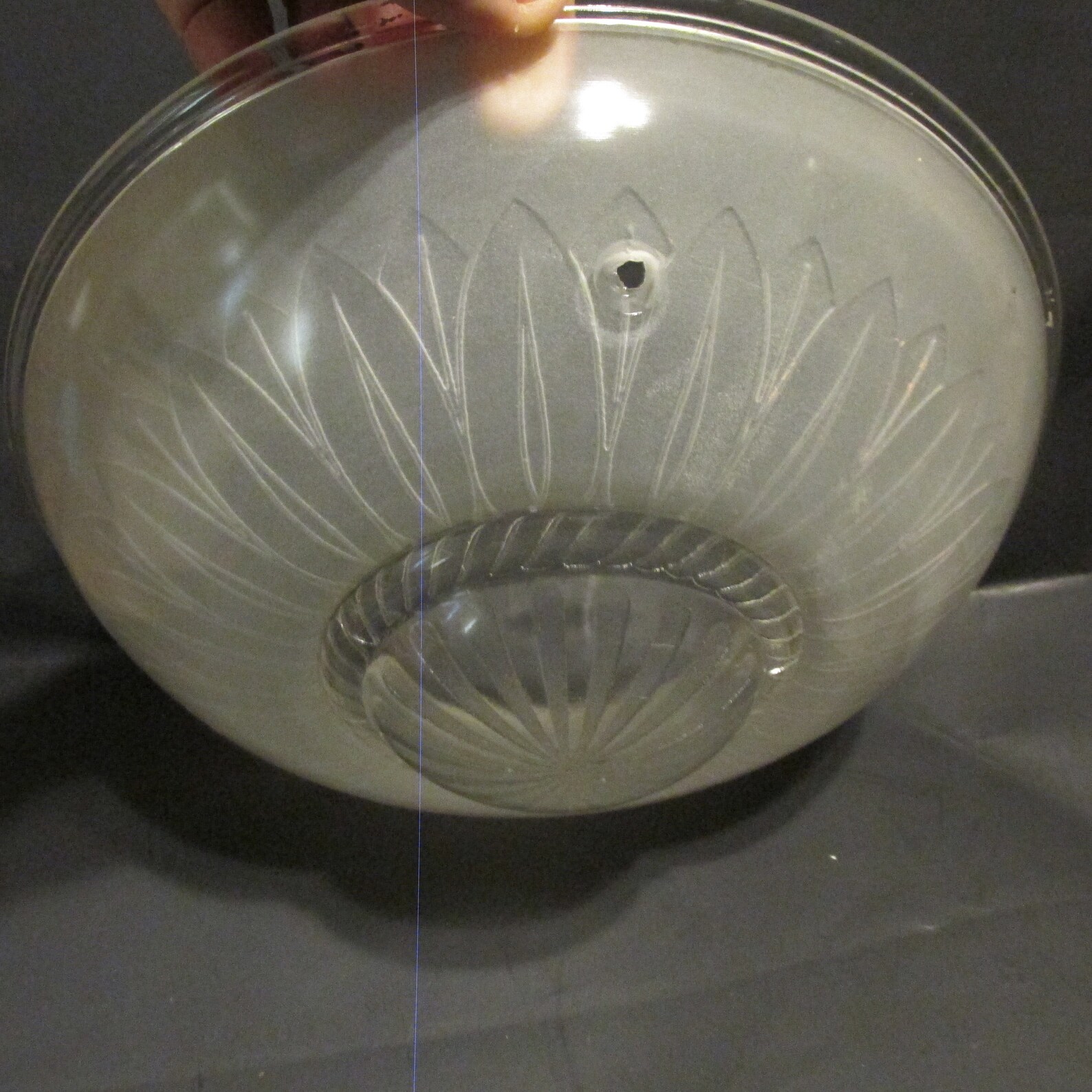 Frosted and Clear Glass Dome Ceiling Light Cover Light Shade - Etsy