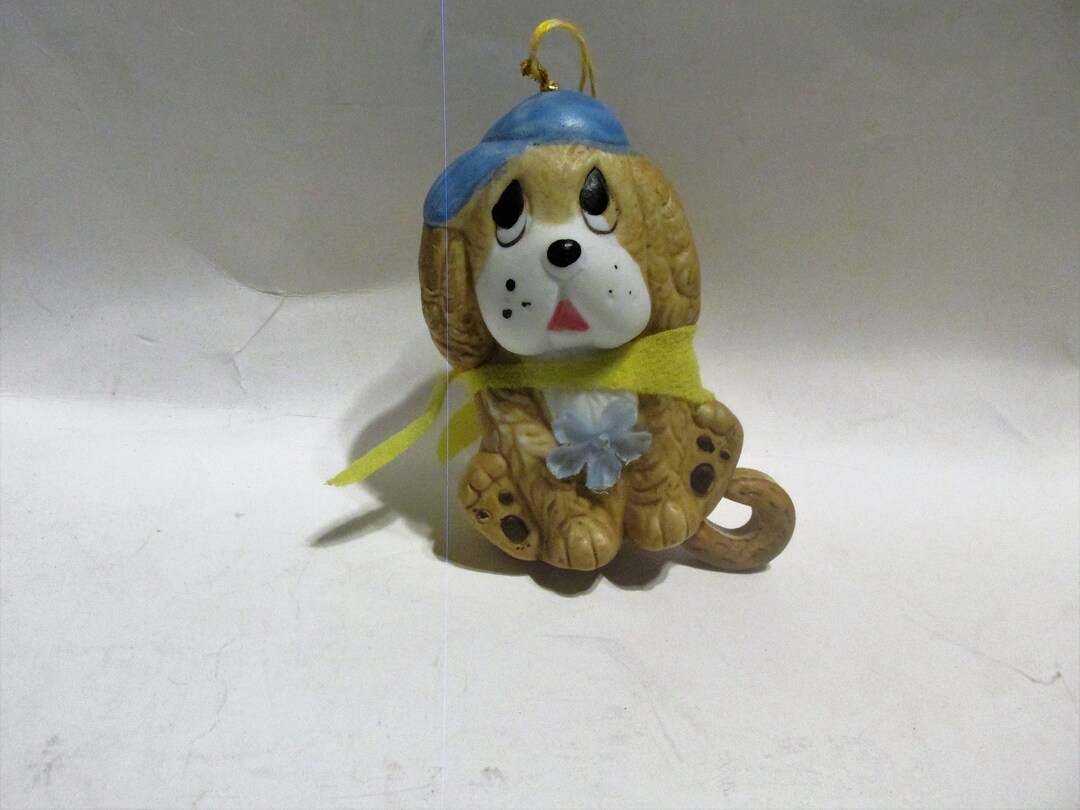 Puppy Dog Porcelain Bisque Tattle Tails Bell - Etsy