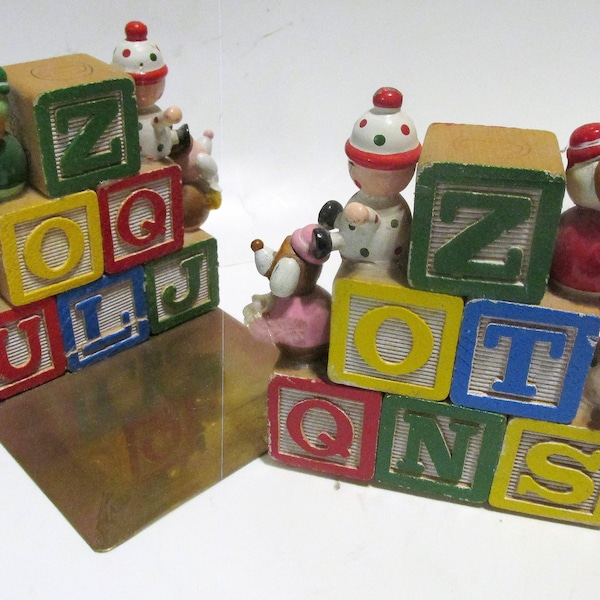 Wooden Clown Blocks - Etsy