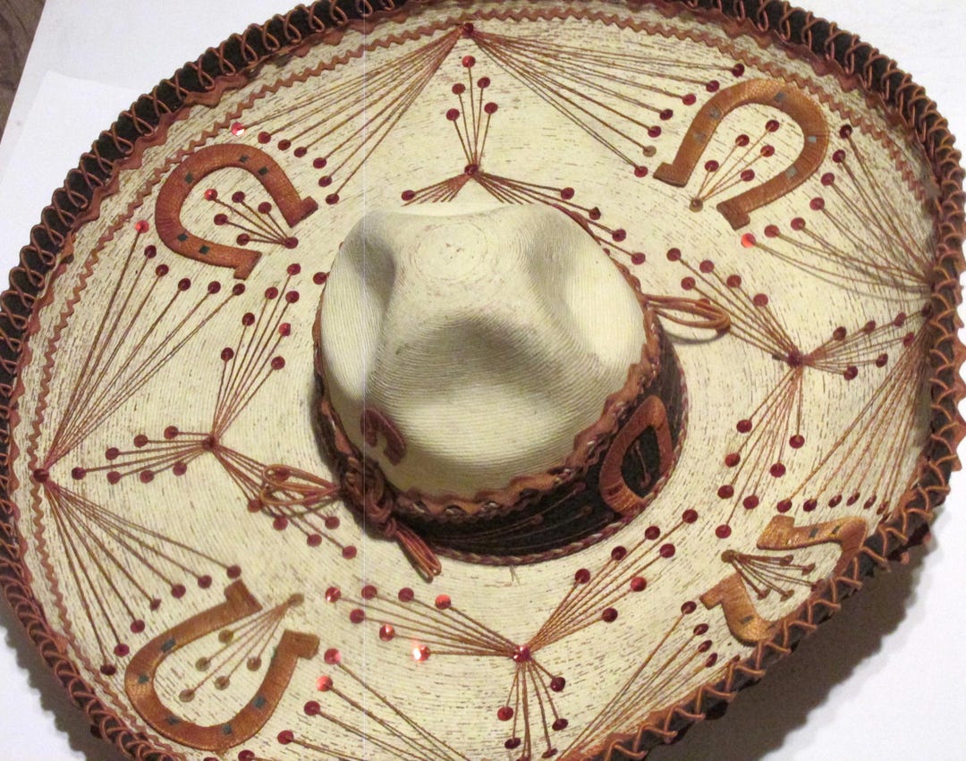Mexican Sombrero 1960's, La Sultana De Jalisco J. Perez Castron's / Suprem Calidad XXXXX - Etsy