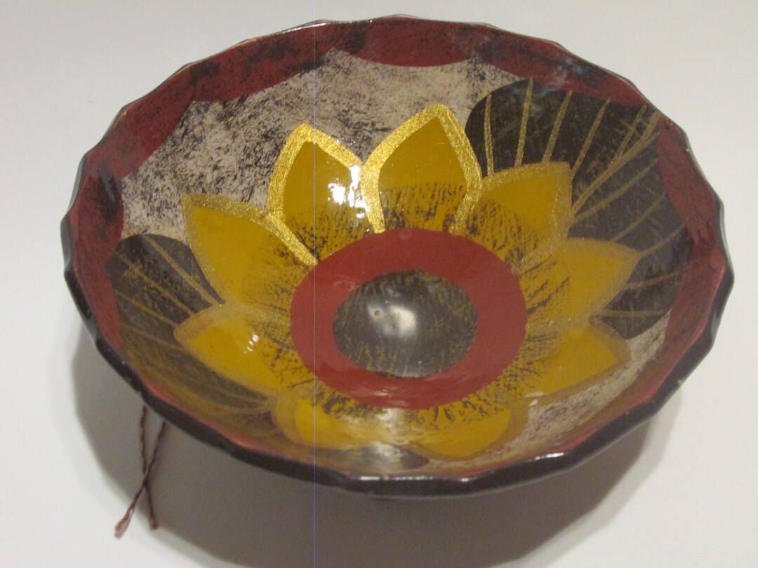 Casa San Lucas Artist Pottery Hand Painted Footed Bowl, NICE - Etsy