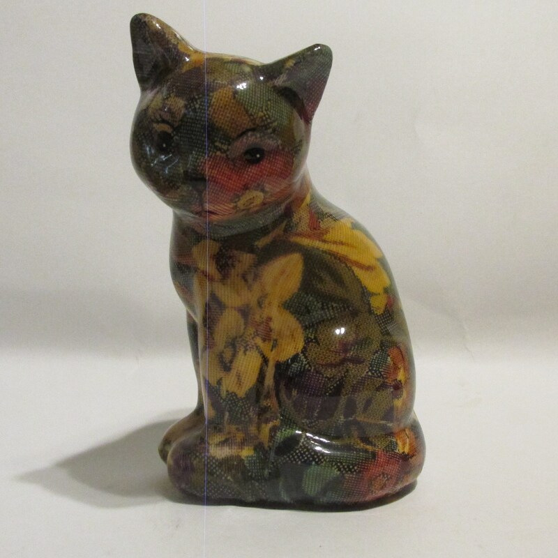 Ceramic Cat Figurine - Etsy