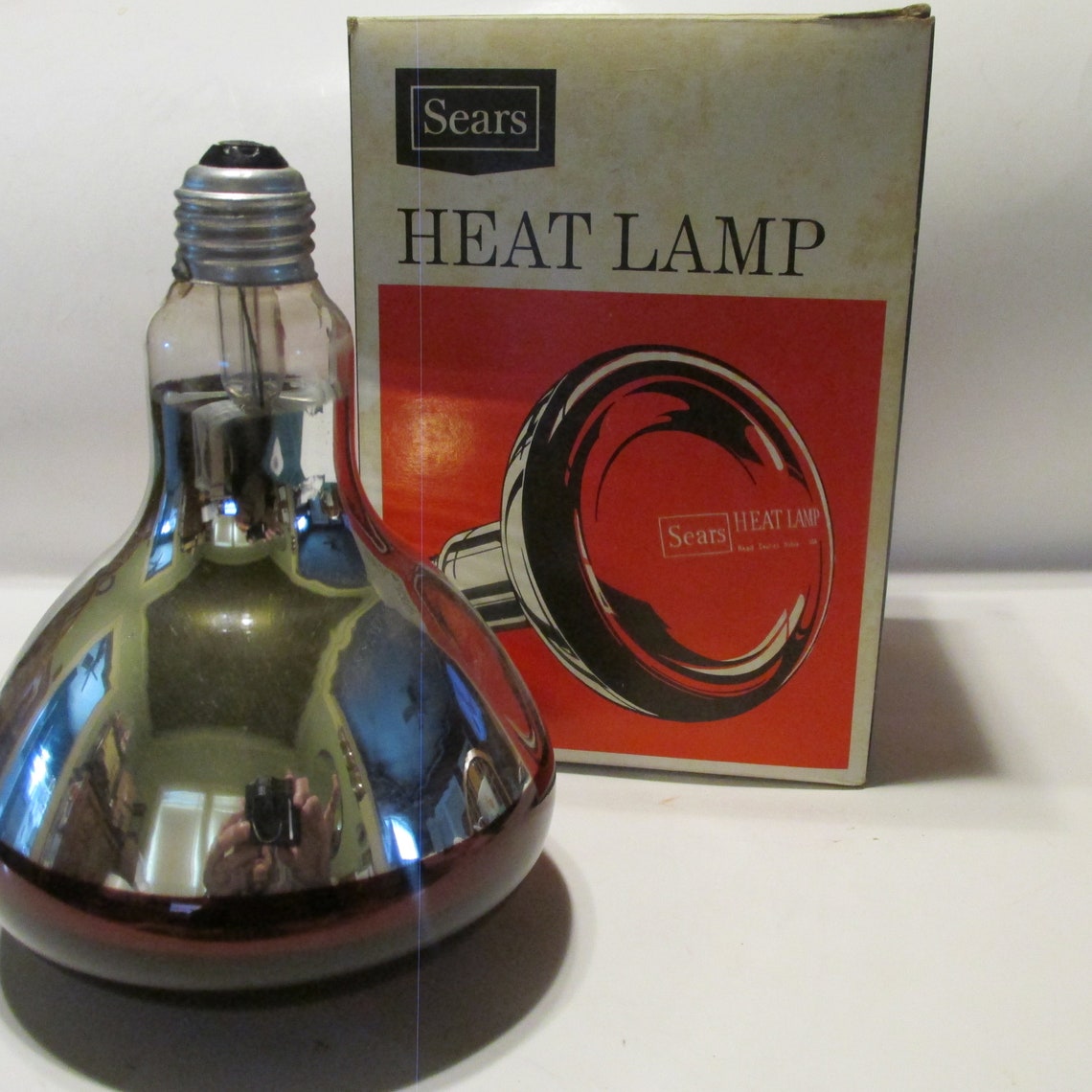 Vintage Red Heat Lamp Bulb Sears Roebuck 250 Watt.ac-dc | Etsy