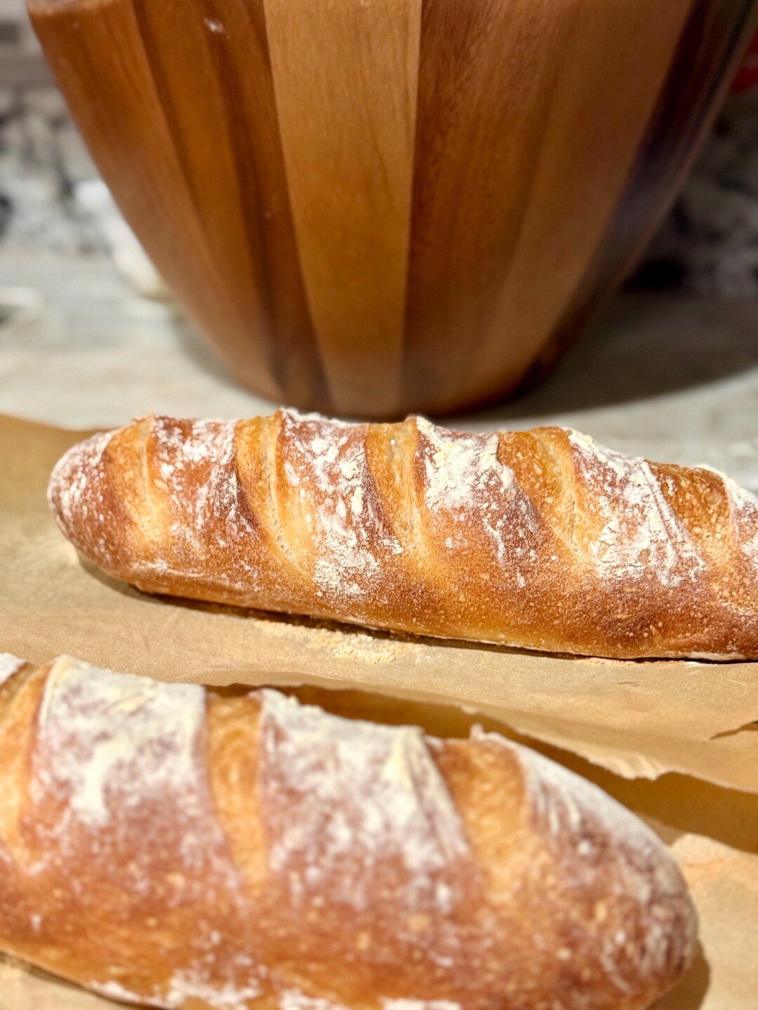 Malted Artisan Baguettes – Slow-fermented, Authentic French Bread (2 ...