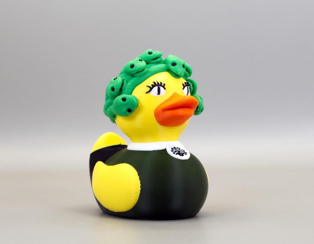 Medusa Duck: 3D Printed Mythical Duck Collectible - Etsy