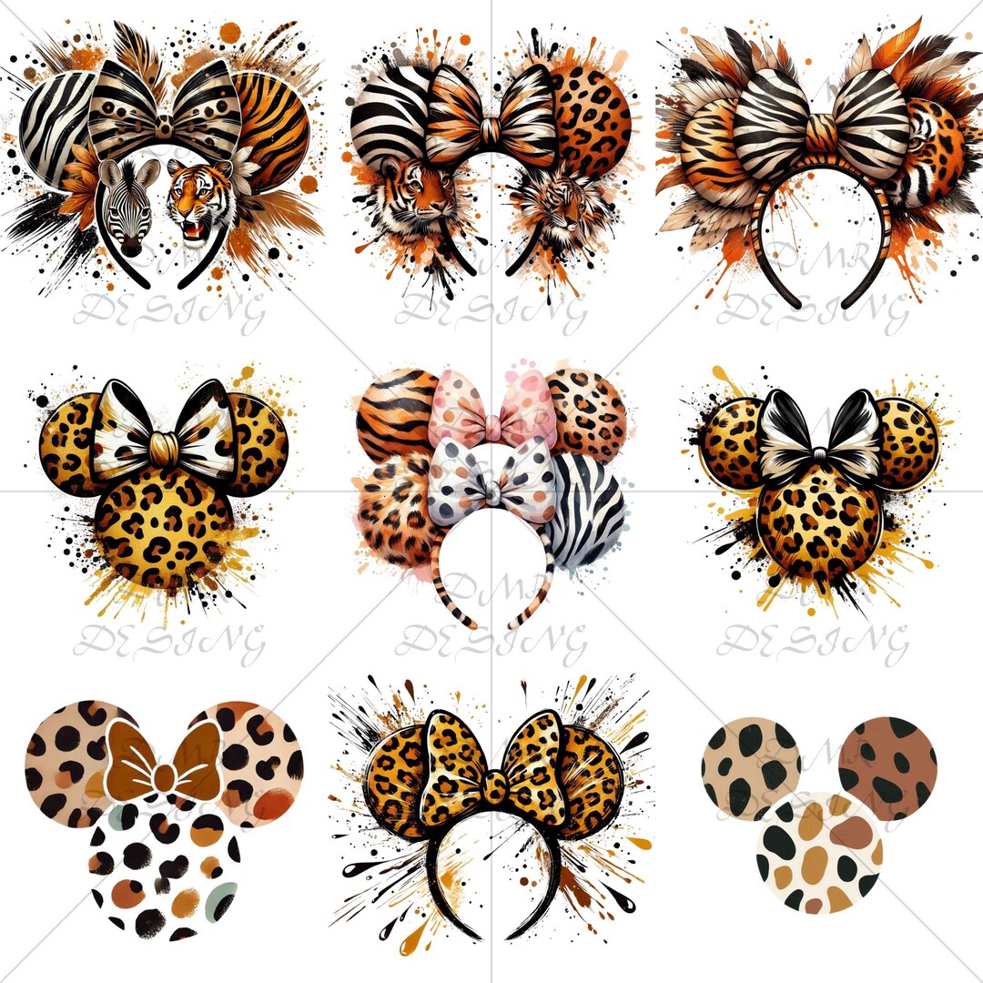 Leopard Mickey Mouse Head SVG, Leopard Print Mickey, Mickey Mouse ...