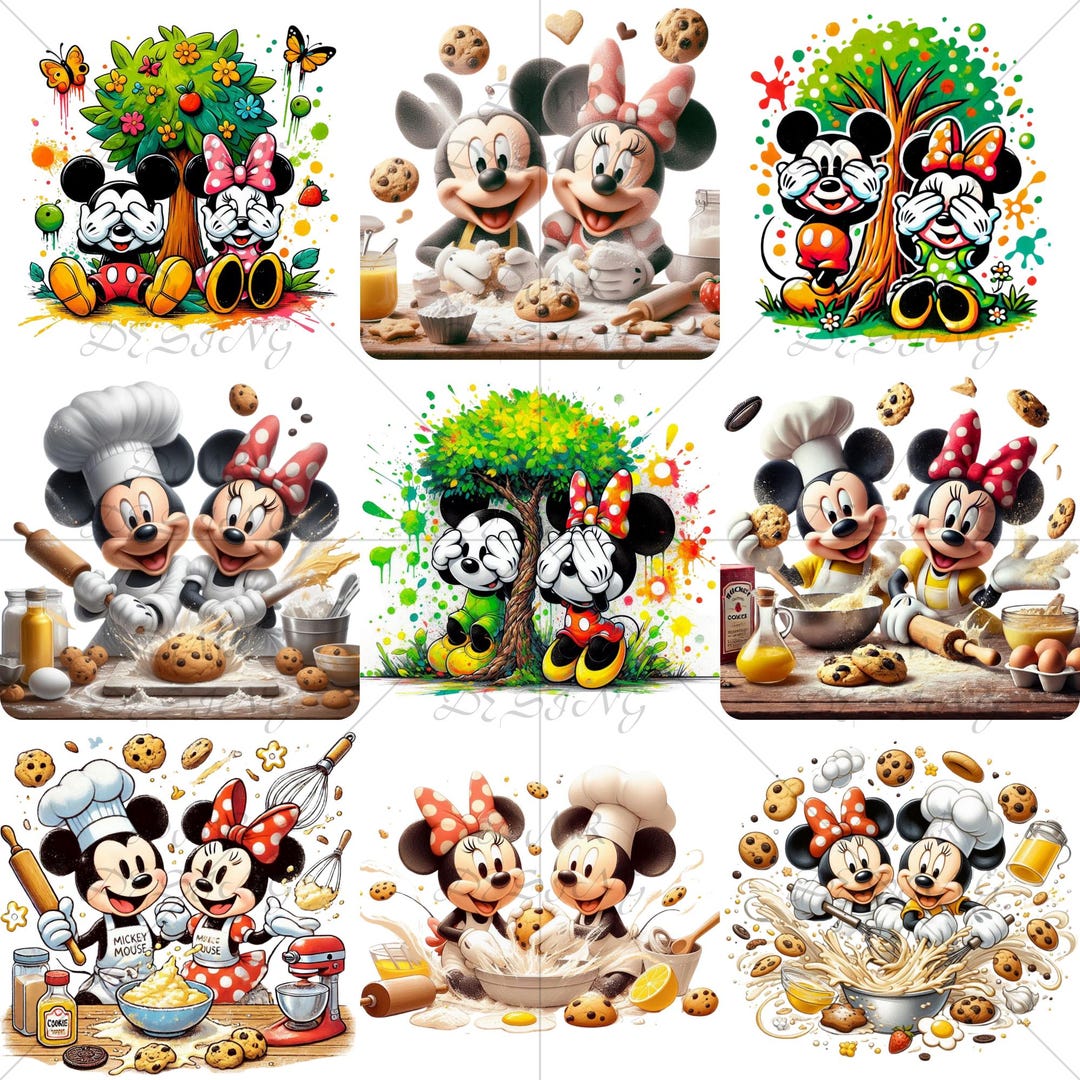 Mickey Minnie Splash Clipart, Mickey Mouse Splash Bundle, Magical ...
