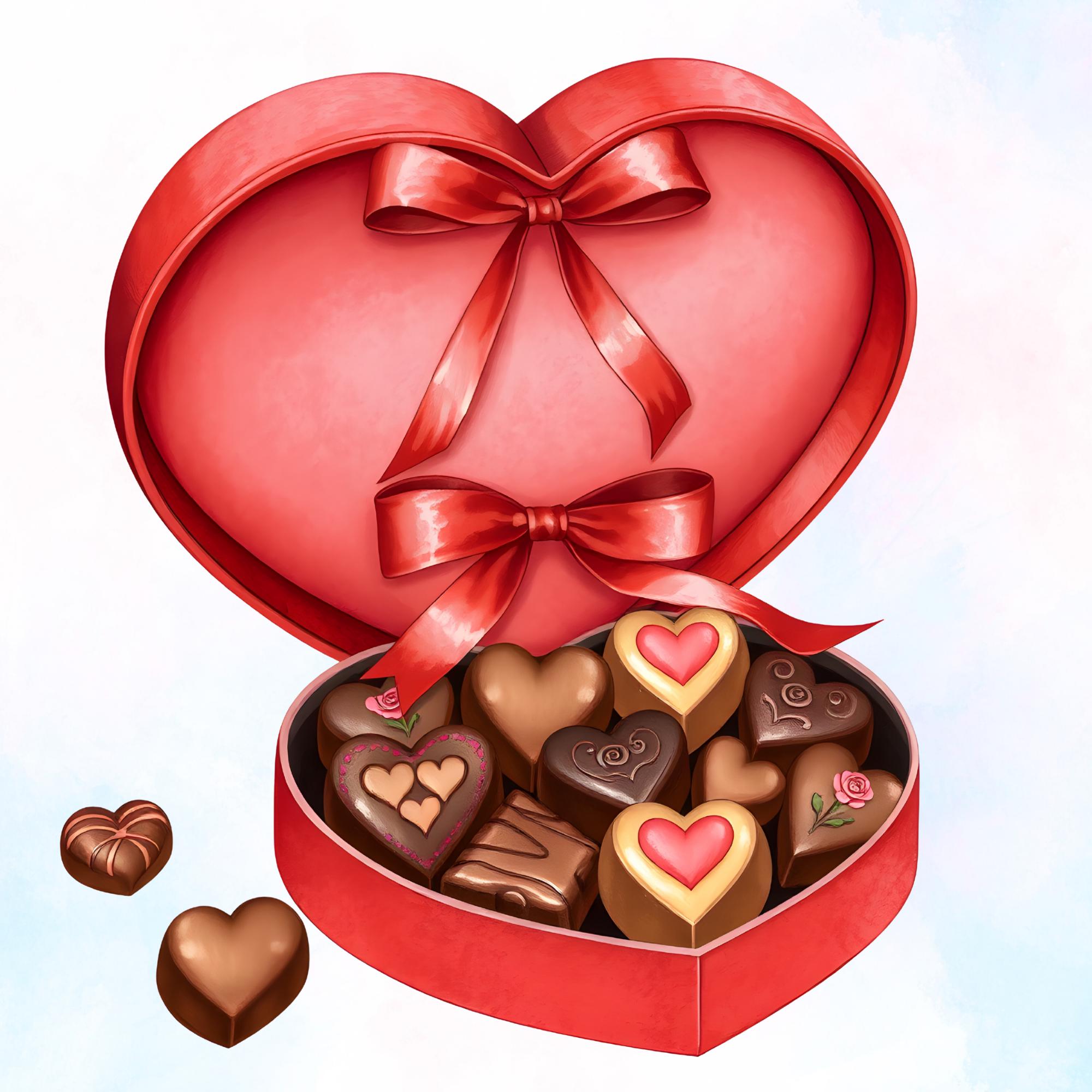 30 Valentine's Day Chocolate & Sweets PNG Bundle – Valentines Chocolate ...