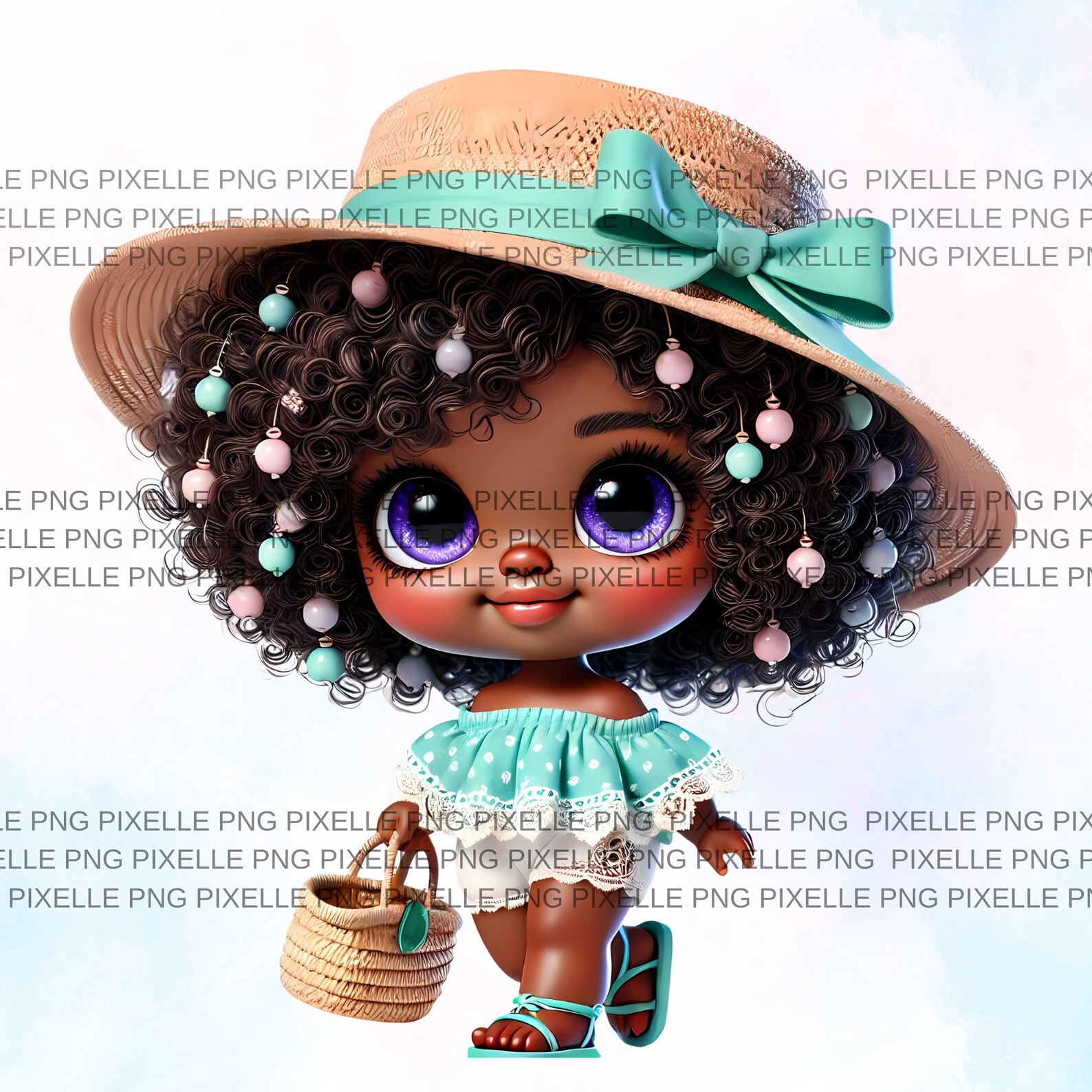 26 Afro Chibi Girl PNG - Afro American Chibi Girl Clipart, Black Girl ...