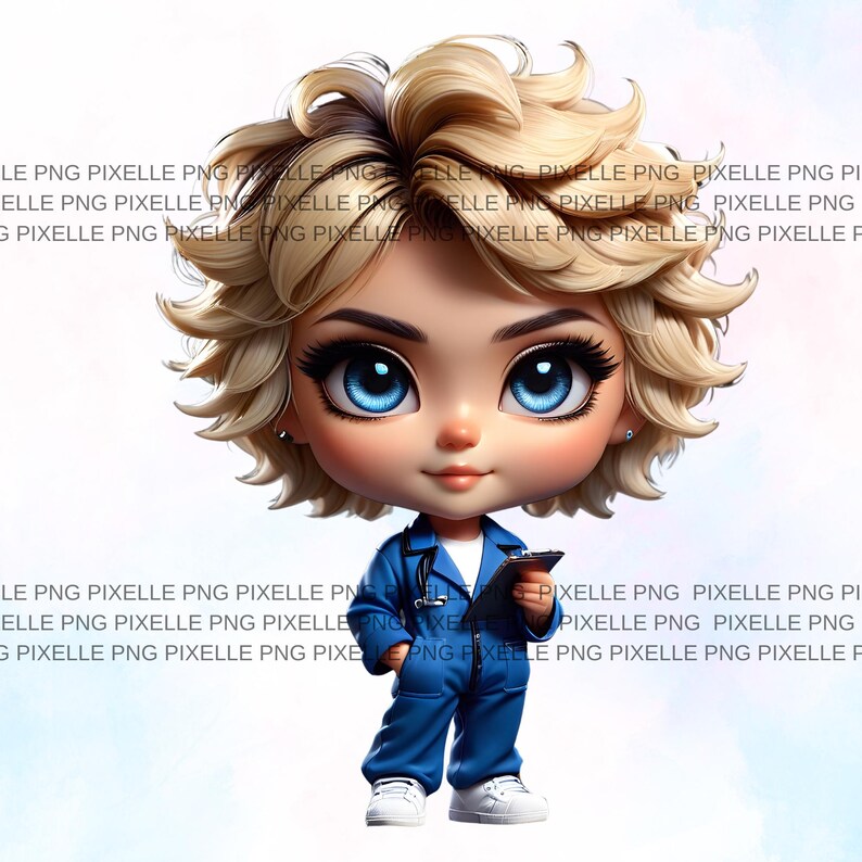 21 Nurse Chibi Character Clipart - Medical Staff PNG Bundle, Healthcare ...