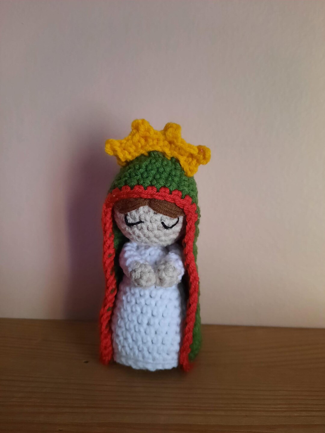 Virgin Mary Keychain Crochet Pattern – Mini Religious Ornament ...