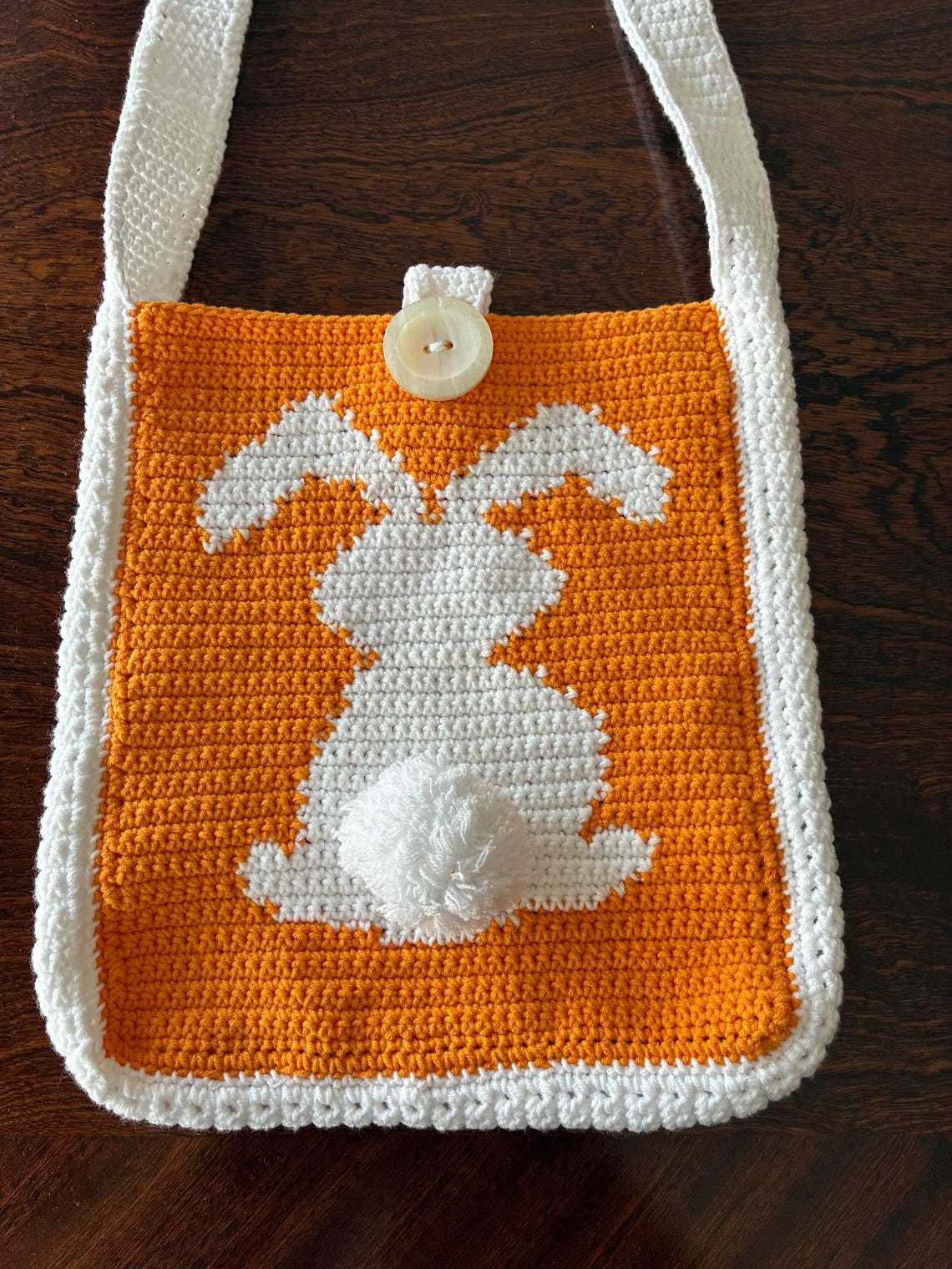 Crochet Bunny Intarsia Bag Pattern: Beginner-friendly PDF (digital ...