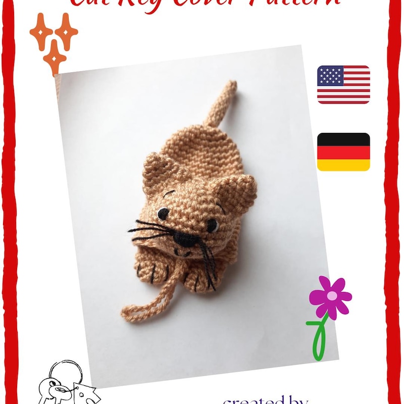 Cat Key Cover Pattern - Etsy