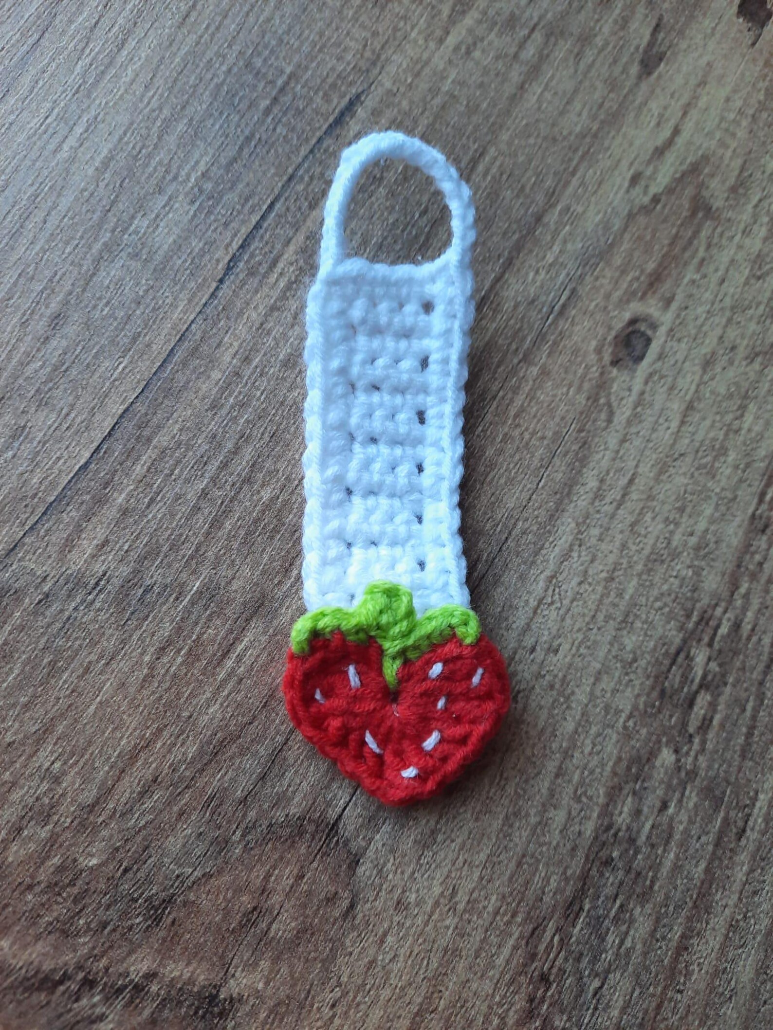 Crochet Strawberry Cable Organizer Pattern: Easy DIY Cord Keeper (PDF ...